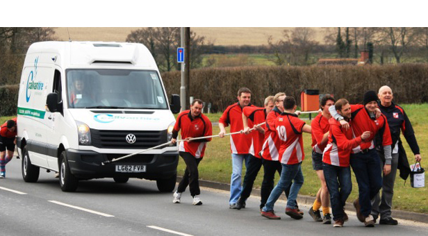 Great charity van pull - Dorset View