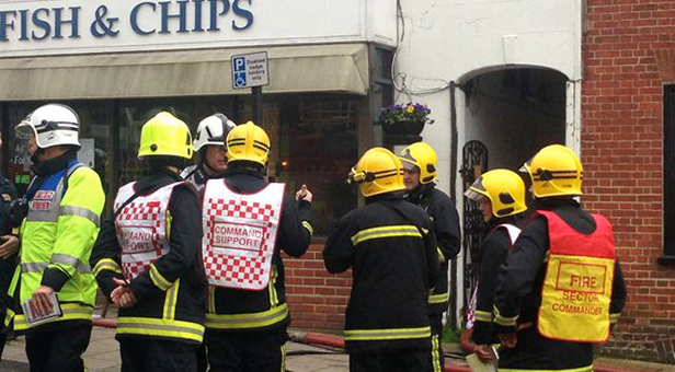 Lymington plaice goes up in flames - Dorset View