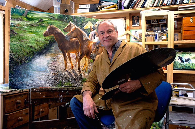 New Forest Artist Daniel Byrne holds exhibition