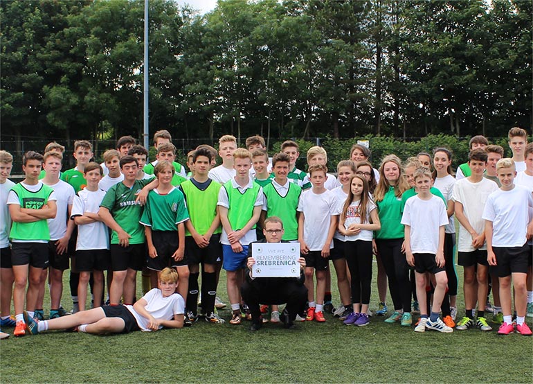Thomas Hardye School remembers Srebrenica with football match