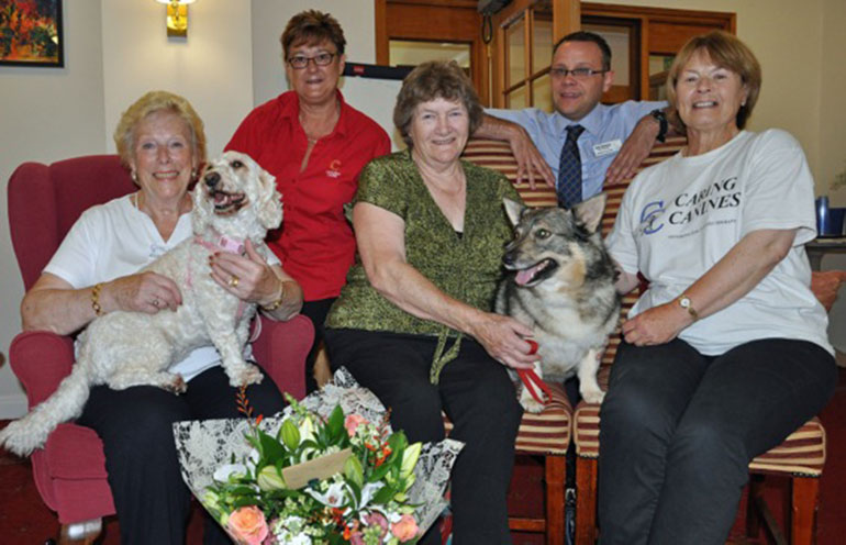 Paws for thought as care home says goodbye to Caring Canines visitor