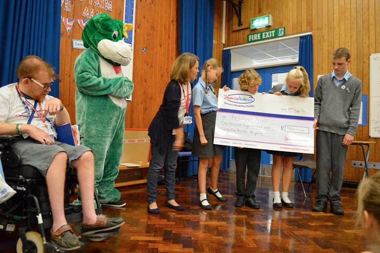 Broadstone Middle School raises over £1,800 for Diverse Abilities