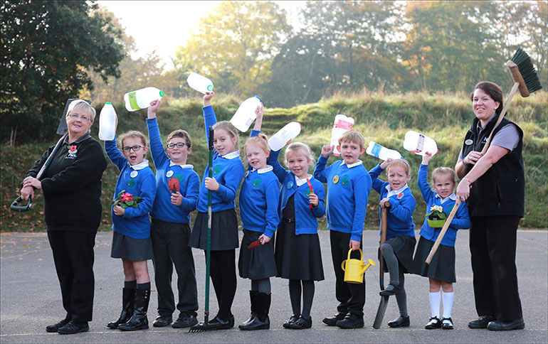 Flower beds will be cream of the crop at Merley First School