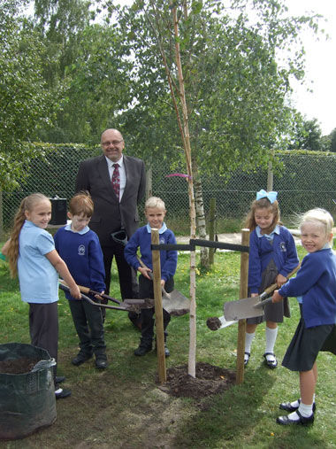 Five trees represent five decades of Hillside First in Verwood - Dorset ...