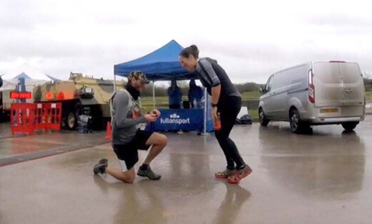 Running headlong into a marriage proposal in the Bovington half marathon