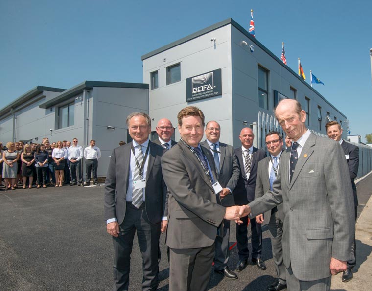 Duke of Kent visits Poole to open BOFA’s new HQ