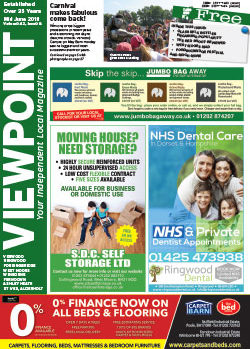 Viewpoint magazine - community news magazine for Dorset & Hampshire