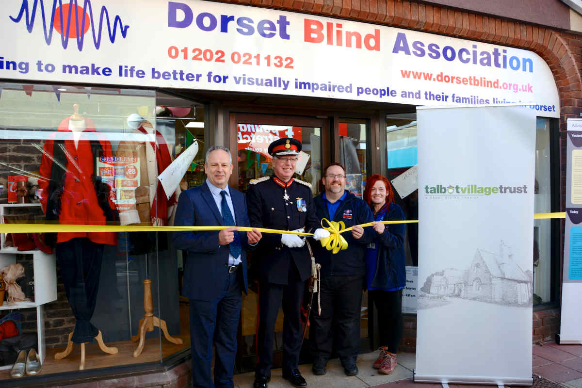 Talbot Village Trust supports Dorset Blind Association’s new shop
