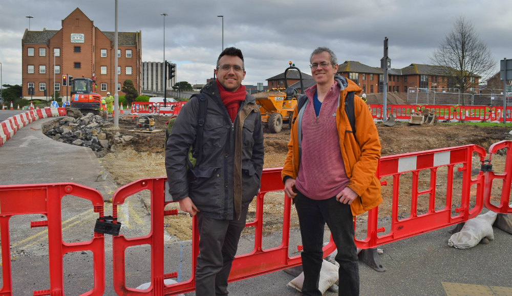 David Pierce & Michael Condron get creative in the Townside area of Poole