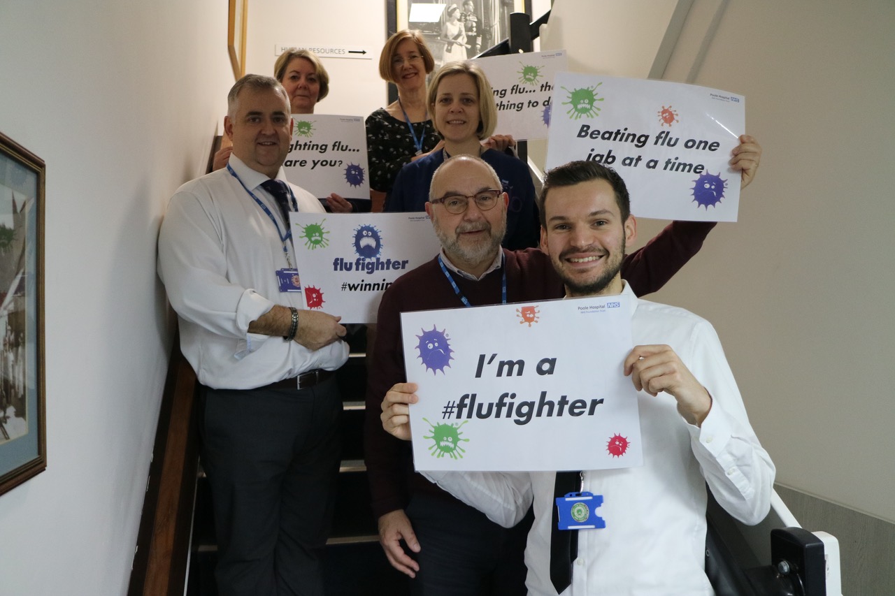 Poole hospital shortlisted for a prestigious national flu award