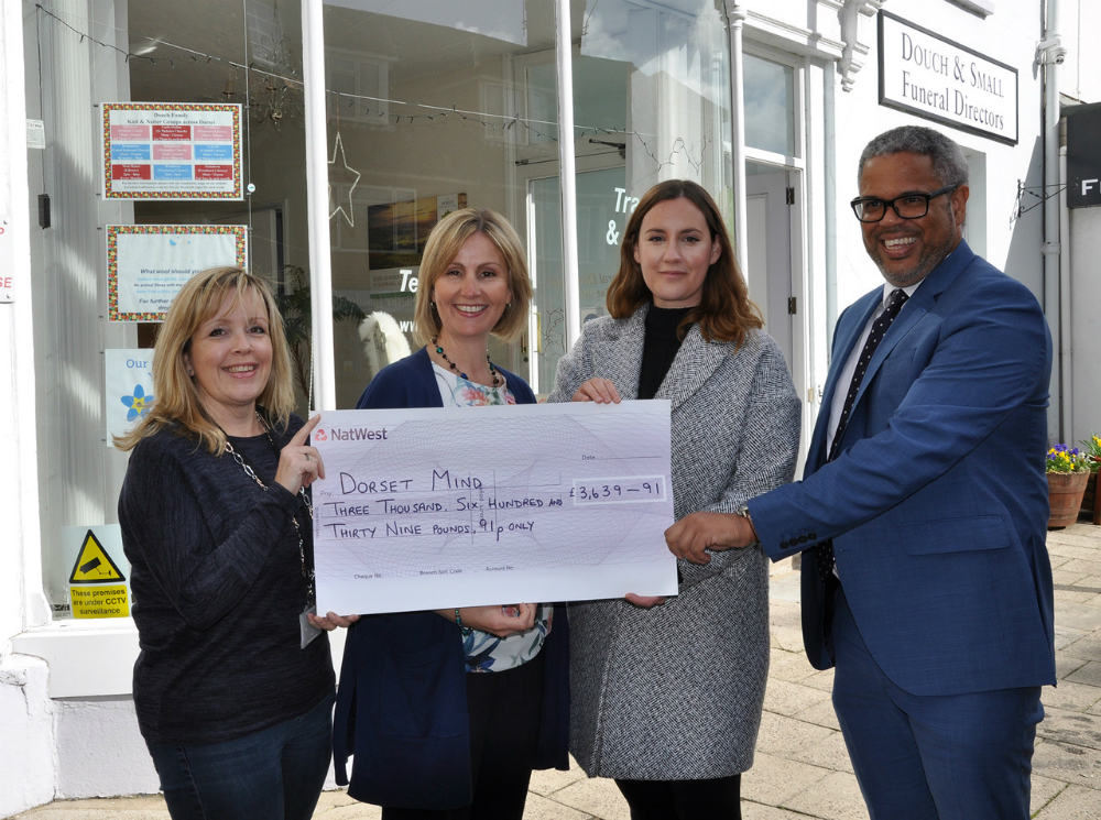 Mental health charity Dorset Mind receives donation