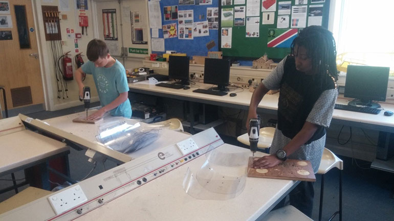 Personal Protective Equipment production starts at Poole Grammar School