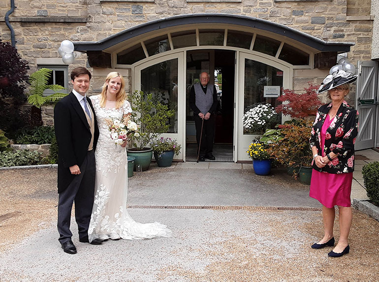 Long serving priest shares grand-daughter’s wedding day