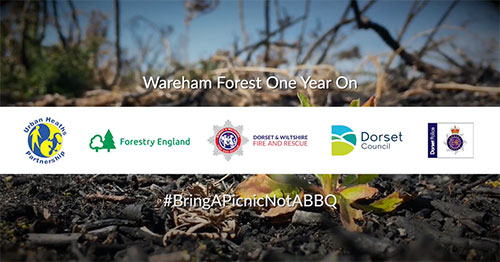 Fire Service anti barbecue campaign marks anniversary of Wareham fire