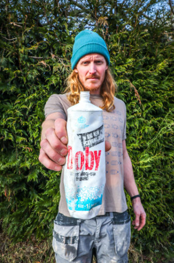 Dorset environmentalist discovers 65-year-old washing up bottle