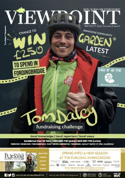 Viewpoint magazine - community news magazine for Dorset & Hampshire