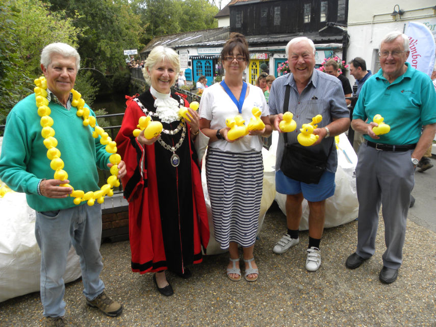 Wimborne in Bloom duck race raises over £1,400