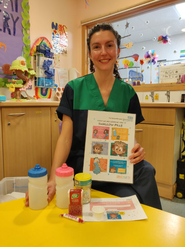 Children in Dorset helped to swallow tablets