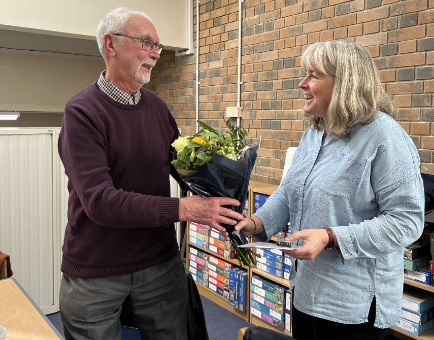 Recognition for Wimborne Home Library Service volunteers