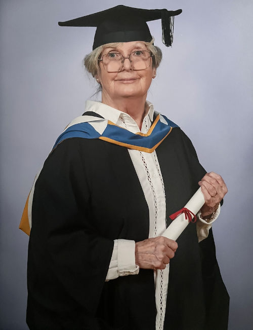 Remarkable 82-year-old BU student graduates in The Green Economy