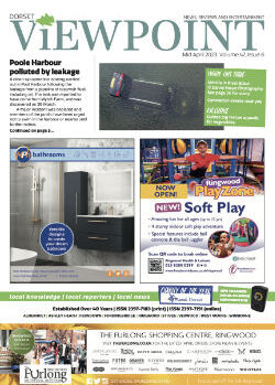 Viewpoint magazine - community news magazine for Dorset & Hampshire