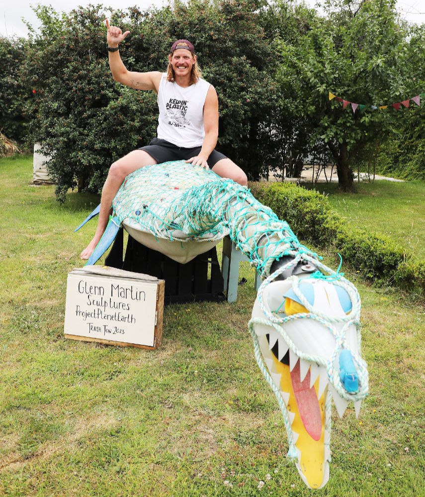 Swimming champ Oly Rush to be chased by a plesiosaur