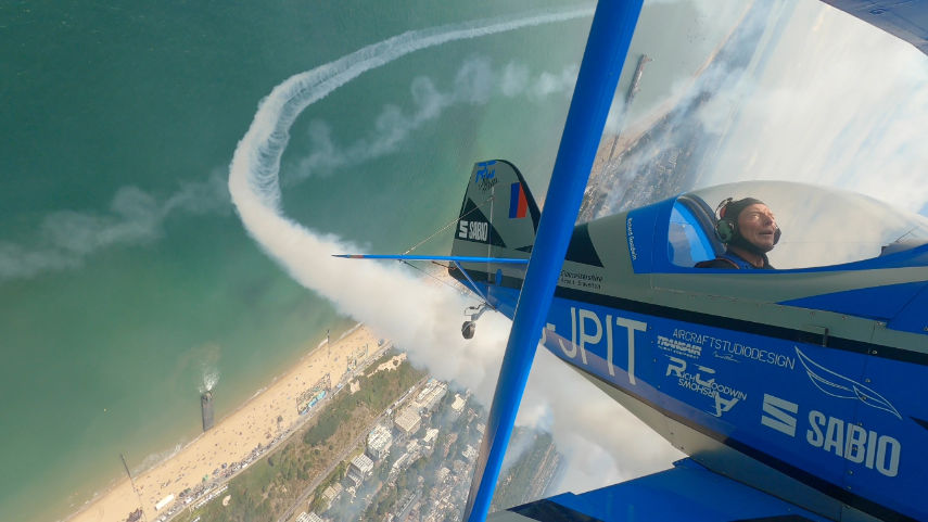 Turbo stunt plane in first at Bournemouth Air Festival