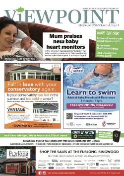 Viewpoint magazine: community news for Dorset & Hampshire