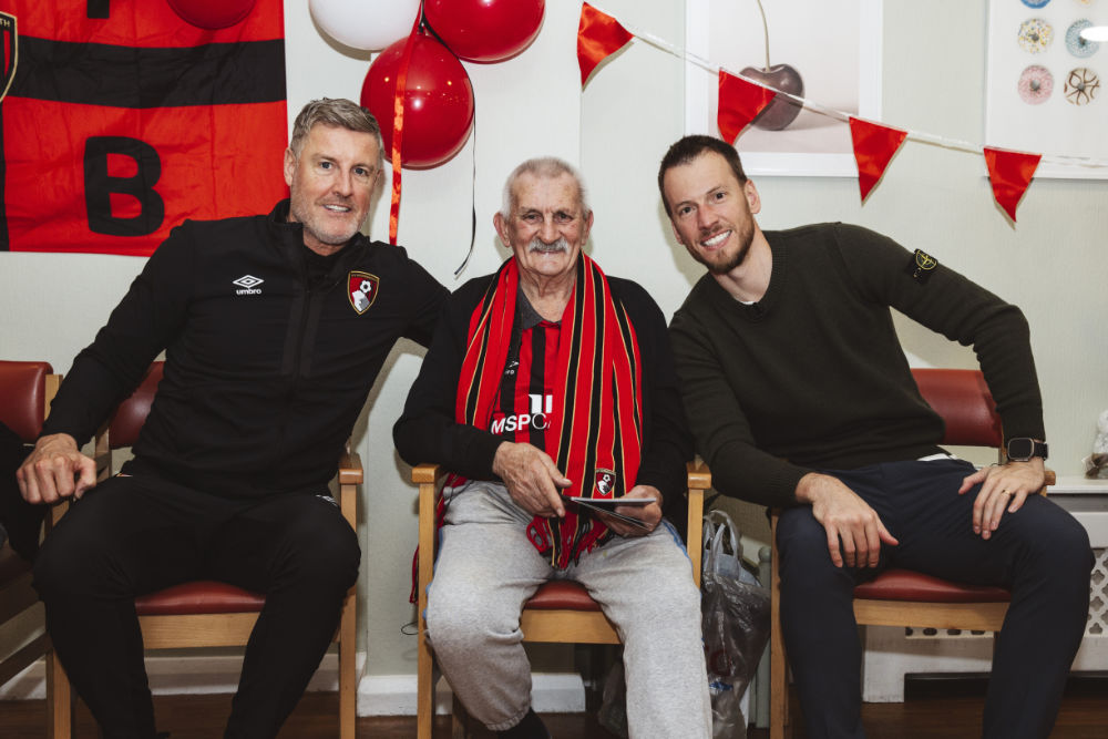 Poole care home resident scores a goal