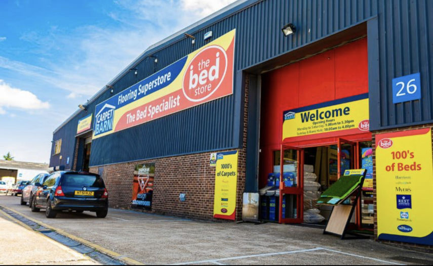 Carpet Barn and Bed Store celebrate trusted service award