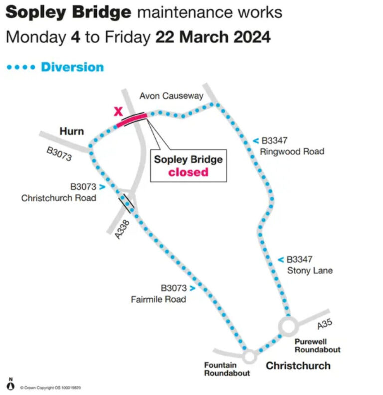 Maintenance work scheduled for Sopley Bridge