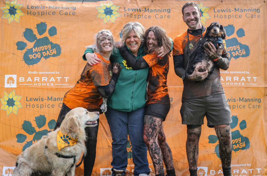 Success for Lewis-Manning Hospice Care’s Muddy Dog Dash!
