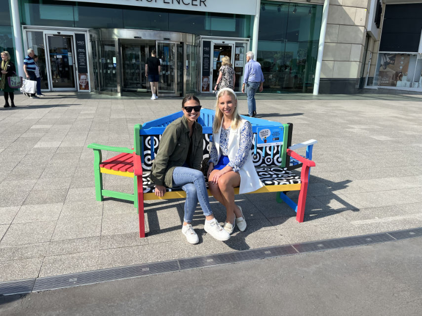 ‘Chatty Benches’ installed at Bournemouth shopping centre