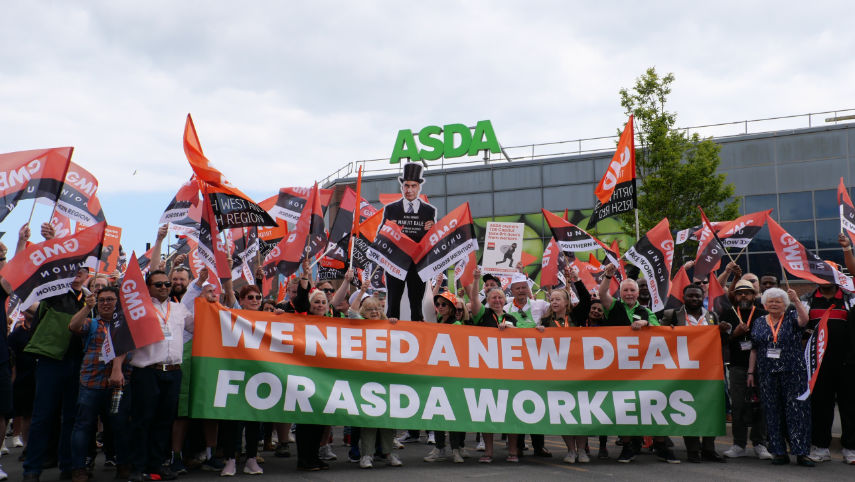 Bournemouth Asda workers protest treatment of staff by owners