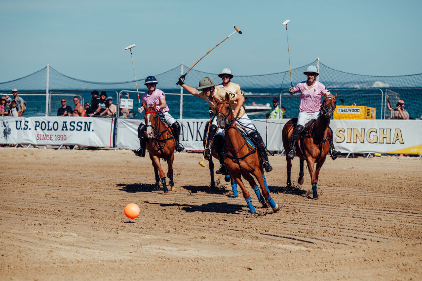 Beach polo comes to Sandbanks
