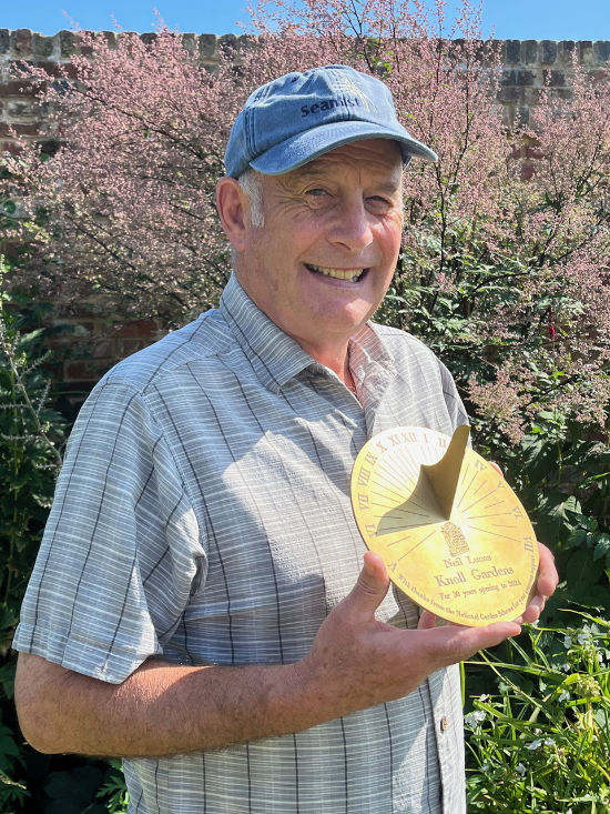 Knoll Gardens owner received National Garden Scheme award