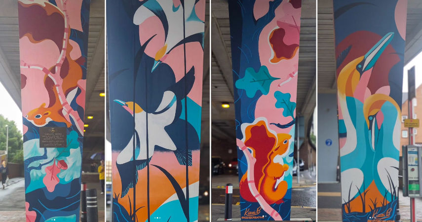 Stunning new mural unveiled at Towngate Bridge in Poole