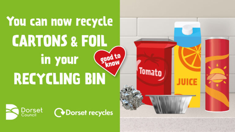Residents urged to add cartons and foil to recycling bins in Dorset