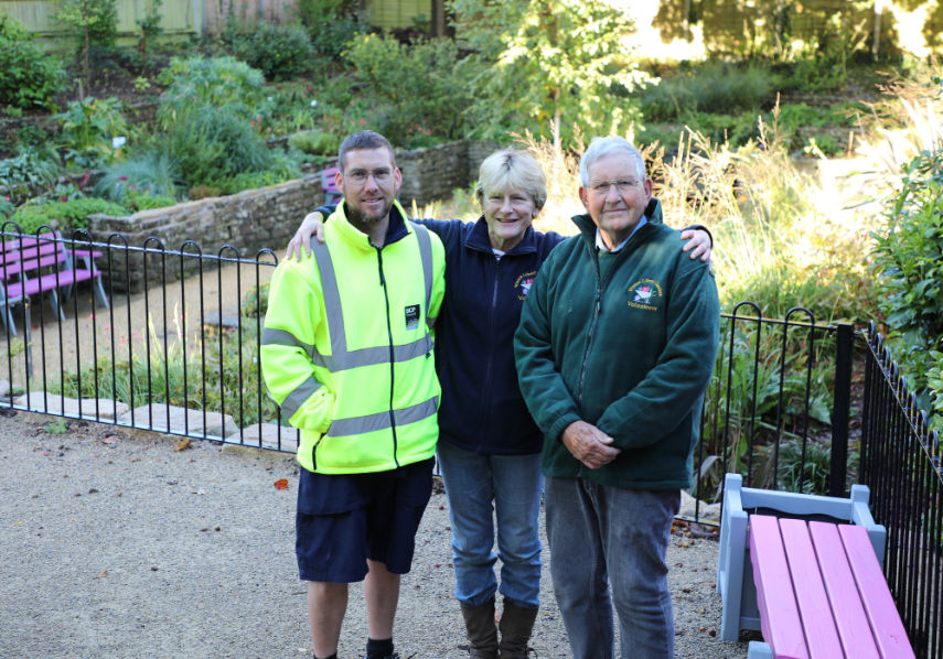 New bench for Winton library garden