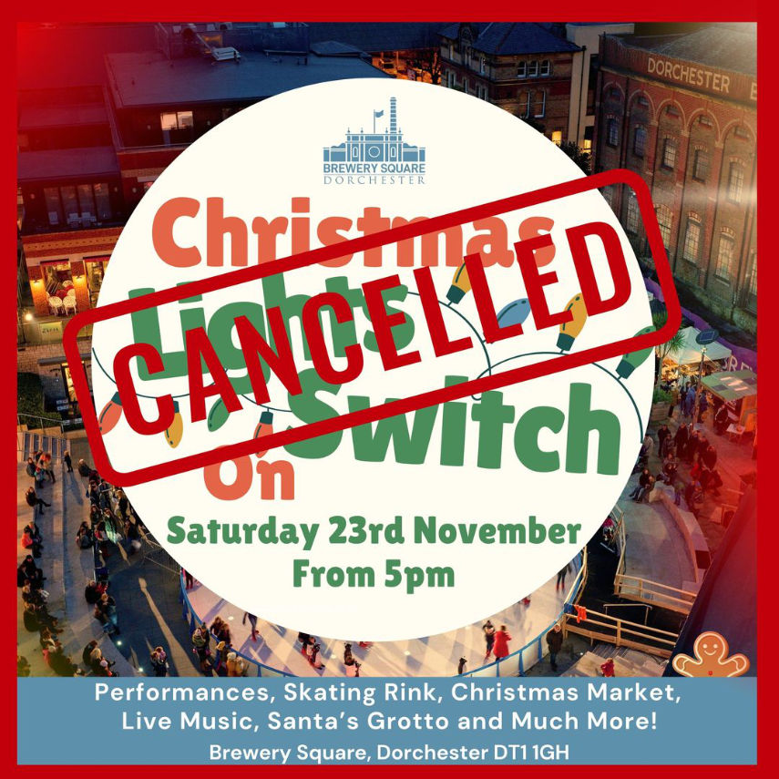 Dorchester Christmas lights event cancelled